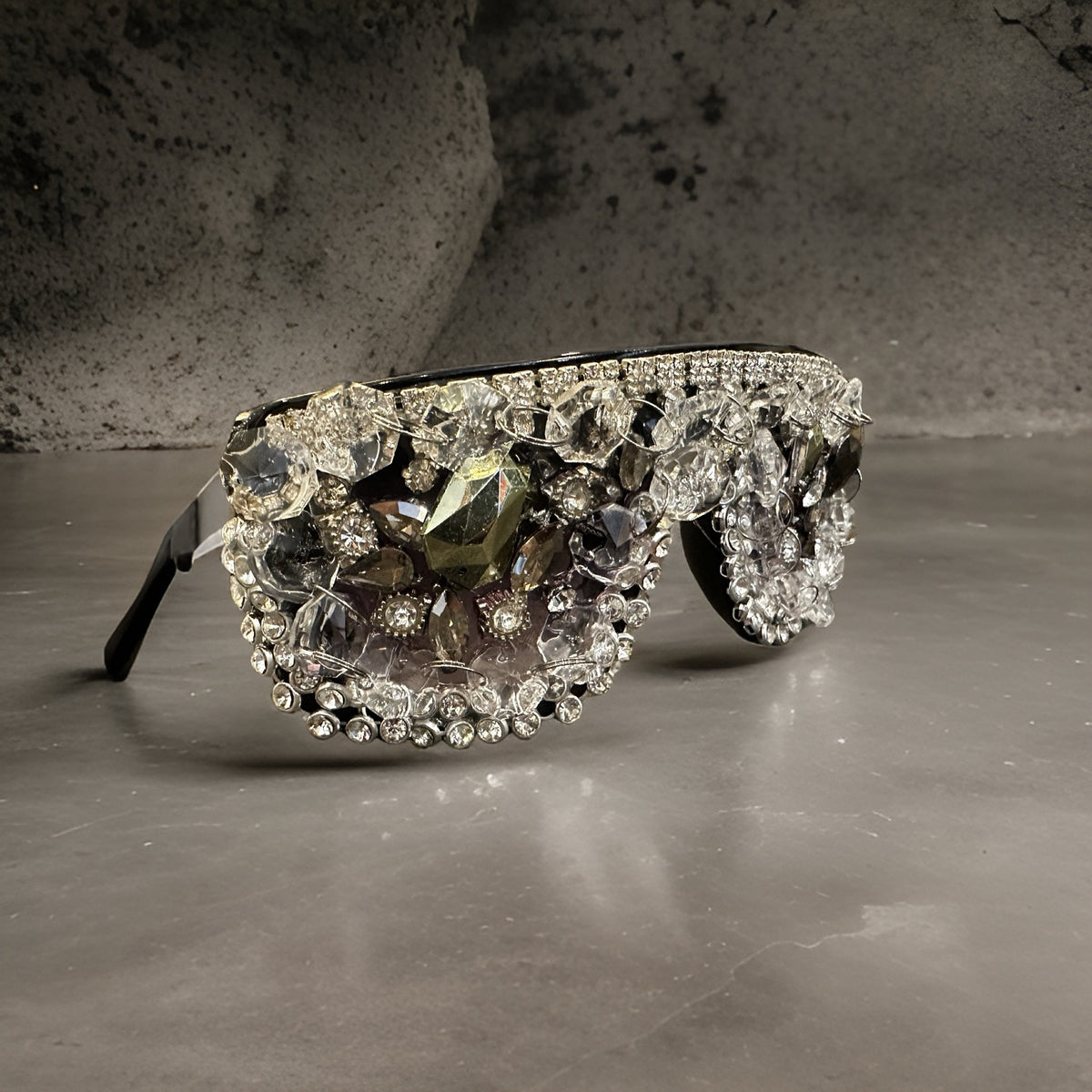 CUSTOM CRYSTALIZED ONE OF A KIND GLASSES - "CRYSTALIZED INCEPTION"